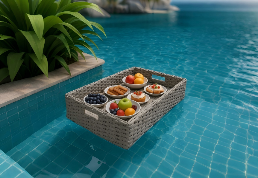 Ivy Rectangle Floating Tray